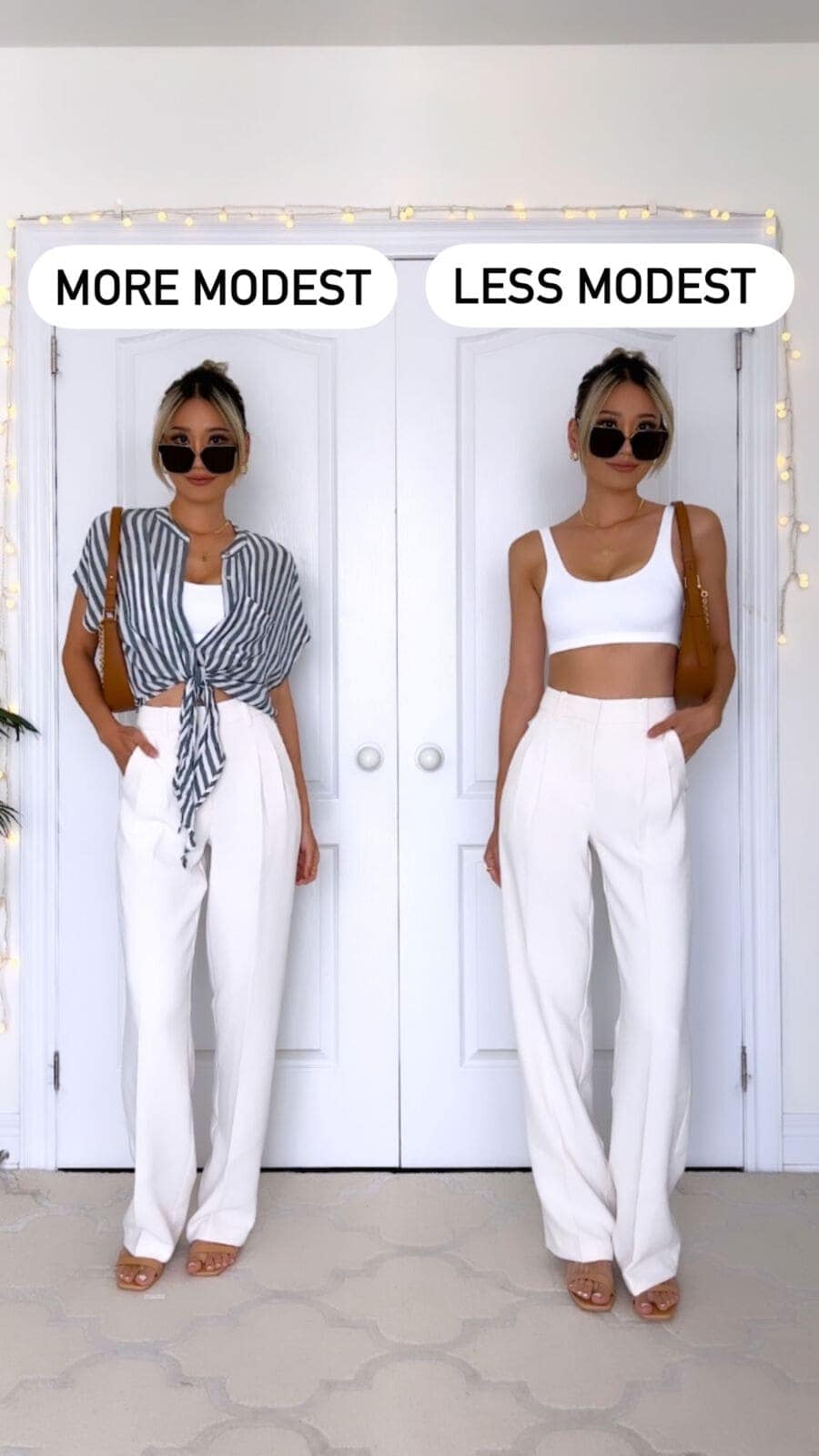 Summer modest fits (more modest vs less modest) - Kerina Wang