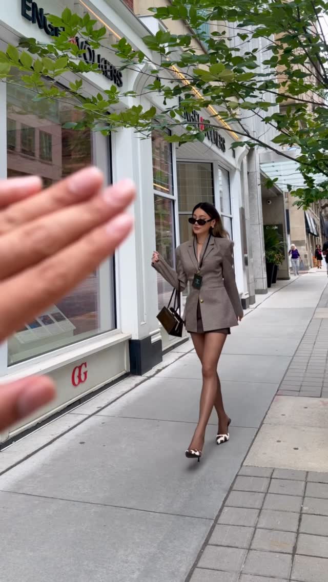 Checkered Blazer OOTD - Kerina Wang